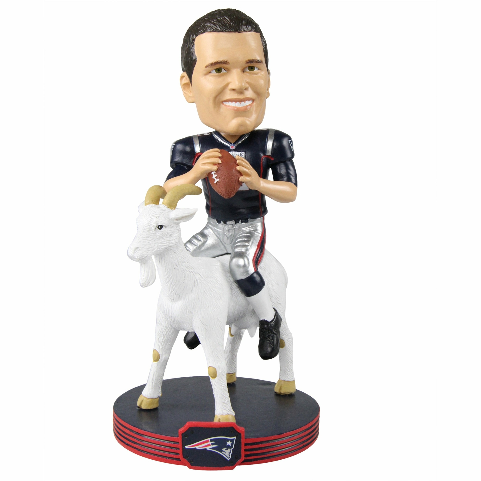 Tom Brady (new England Patriots) NFL 2018 Riding Goat Bobblehead by ...