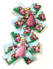 Beautiful Princess Peach inspired set of pigtail hair bows for girls ...