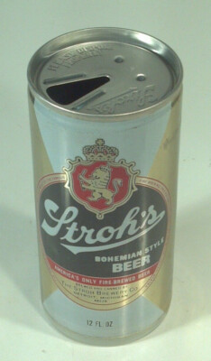 Vintage Stroh's Bohemian Beer Tall Thin 12oz Can Aluminum Detroit MI | eBay