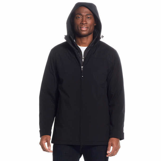 Weatherproof Men's Stretch Tech Jacket Water Resistant (BLACK, Size ...