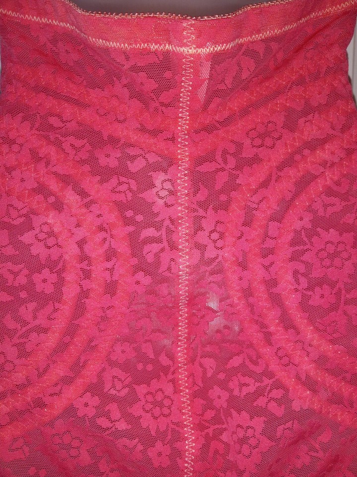 Vintage Rago Hot Pink Lace Panty Shapewear Girdle Garters Artisan Hand ...
