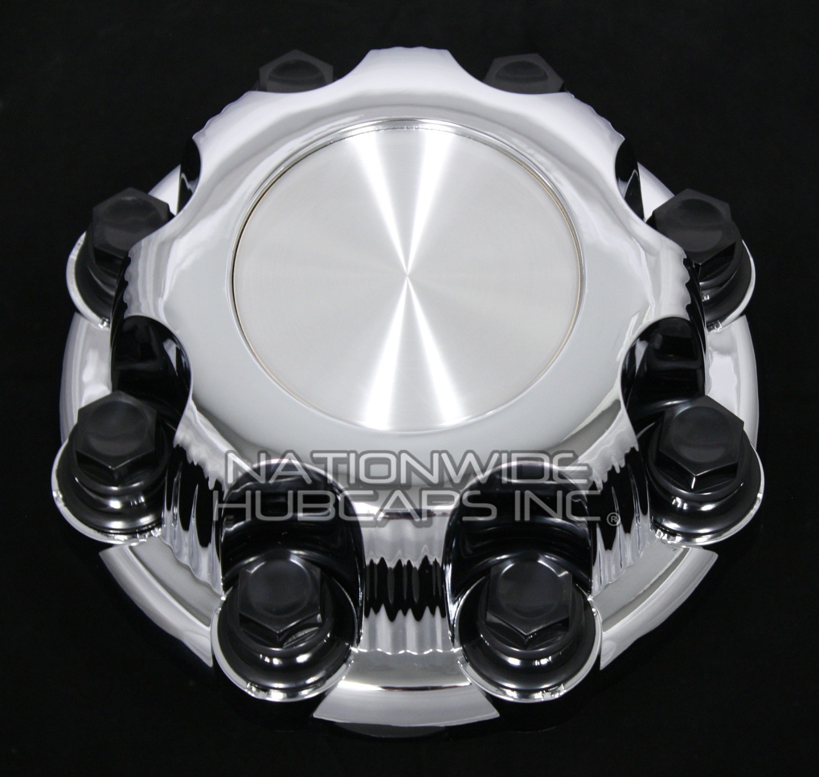 4 CHEVY GMC 8 Lug CHROME Wheel Center Hub Caps Nut Covers fit Alloy ...