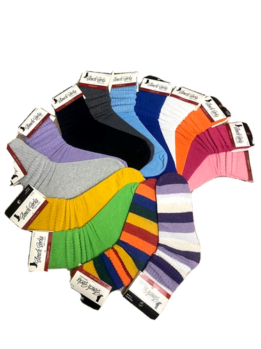 14 Colors 100%cotton ankle socks women size 9/11 free shipping | eBay