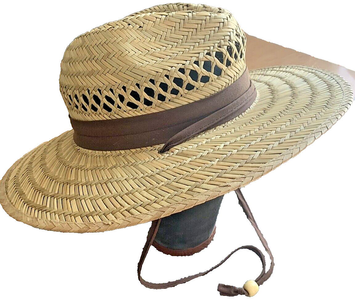DORFMAN PACIFIC DPC straw large brim hat summer campi… - Gem