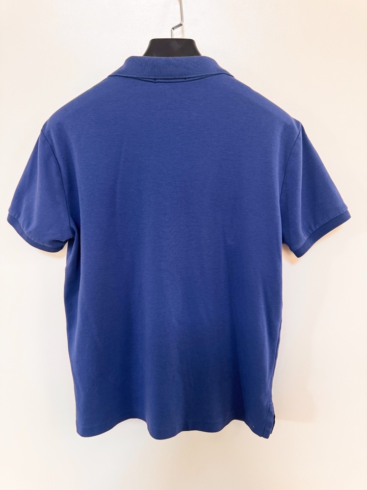 Polo Ralph Lauren Polo Shirt Mens Medium Blue Custom Slim Fit | eBay