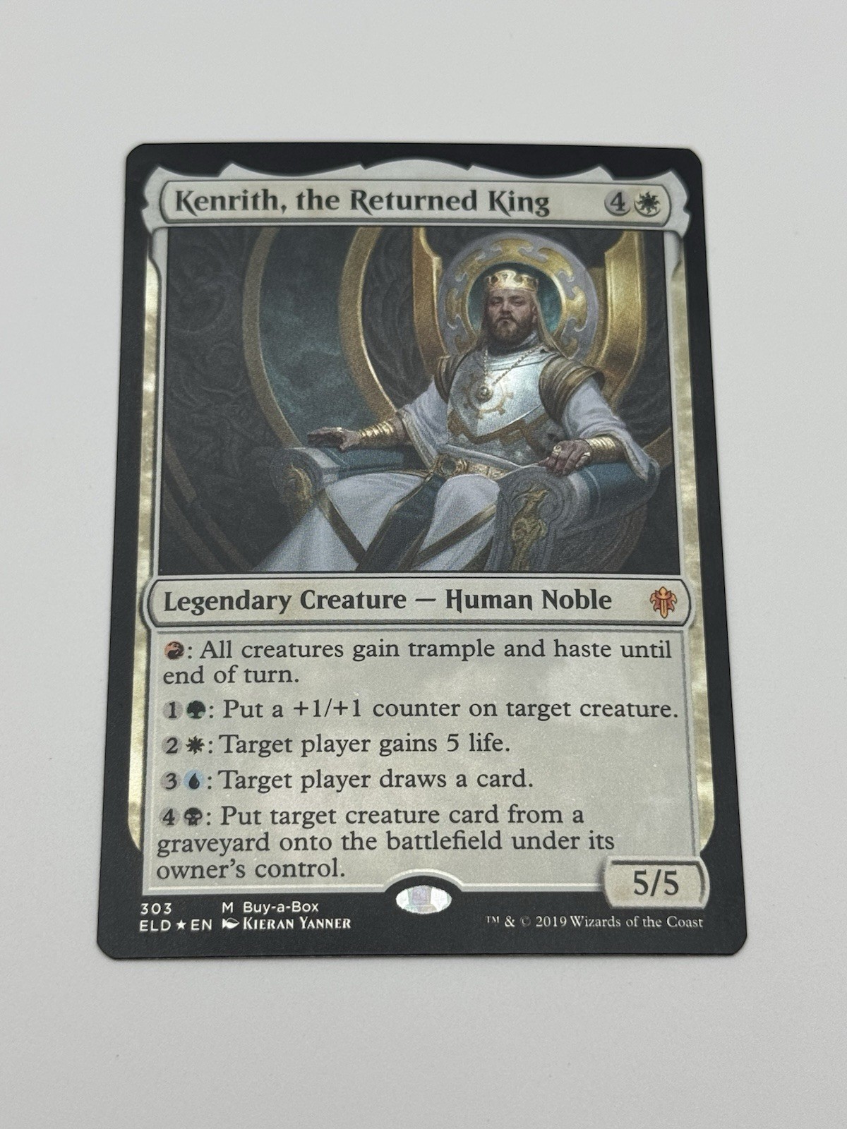 Kenrith The Returned King NM FOIL PROMO Throne Of Eldraine 303 MTG ...