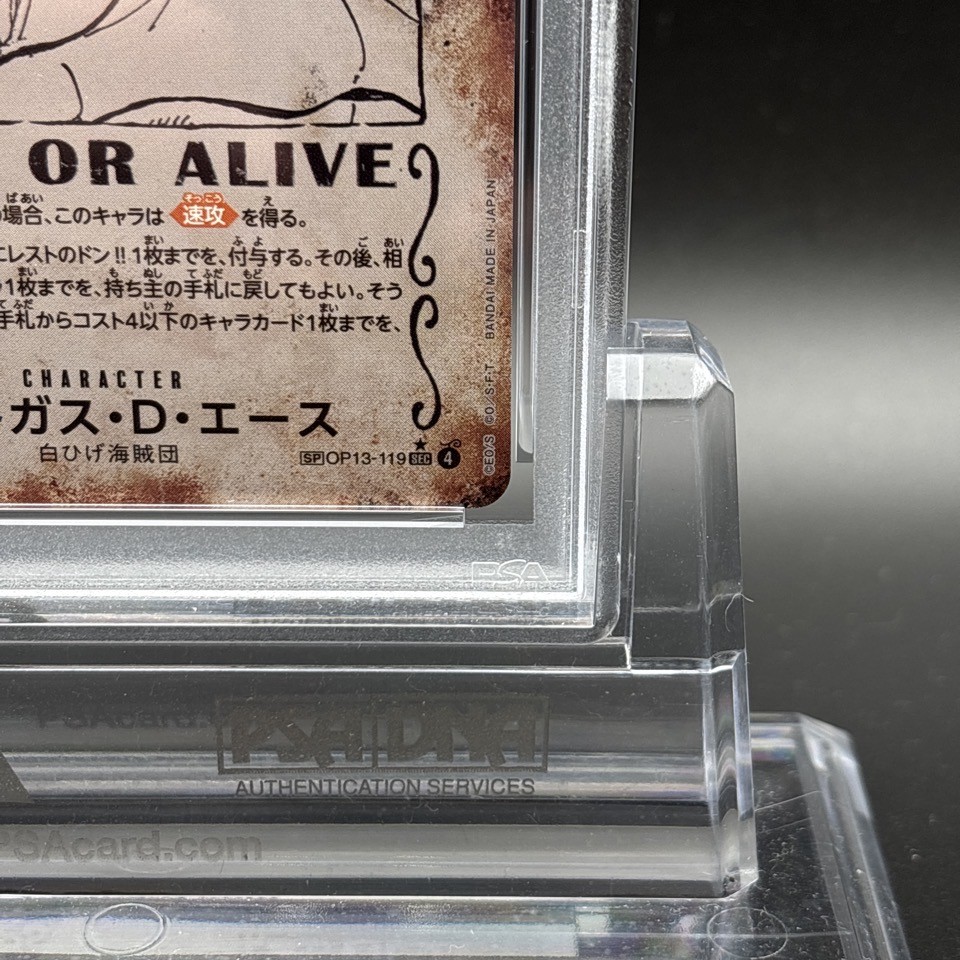 PSA 10 Ace OP13-119 SP Alt Art SEC Wanted Carrying on His Will One ...