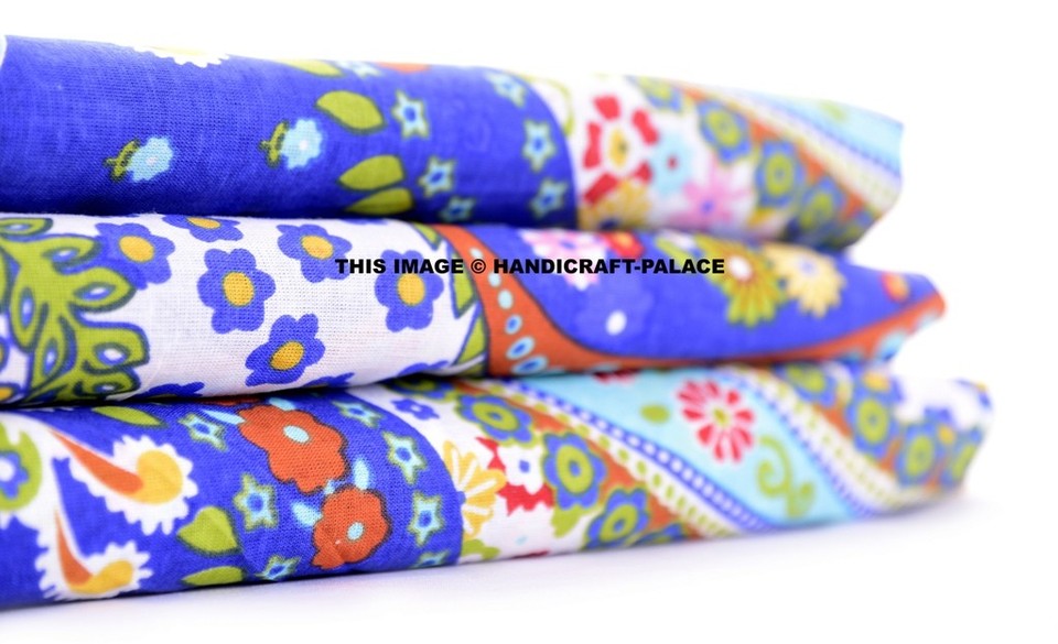 100% Cotton Fabric Hand Print Sewing Dressmaking Clothes Handmade DIY ...