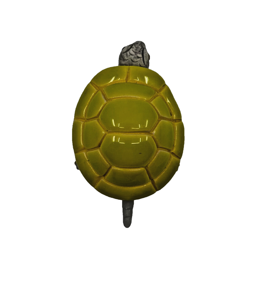 Vintage Ceramic Wiggling Turtle Collectible Chartreuse New Old Stock ...
