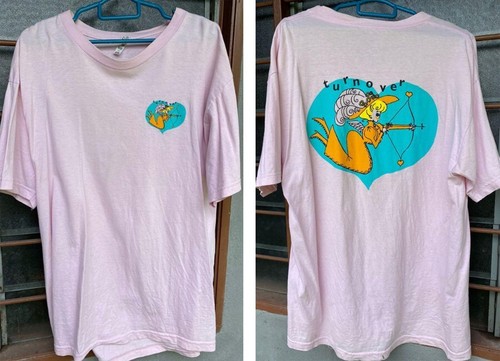 Turnover rock band short sleeve classic light pink color 2 side shirt ...