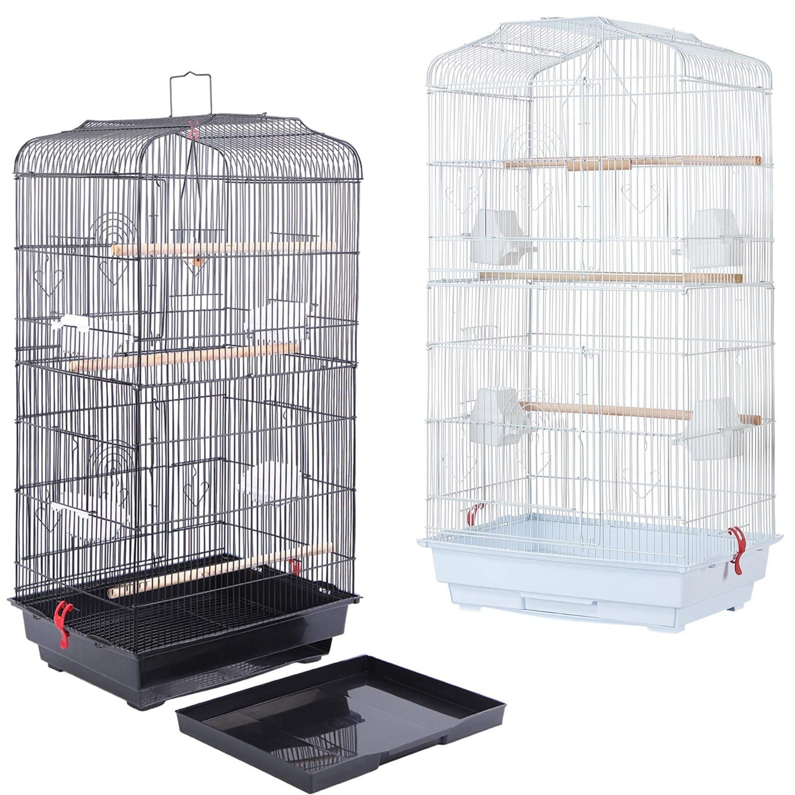 Large Metal Bird Cage Budgie Canary Parakeet Cockatiel Finch Lovebird ...
