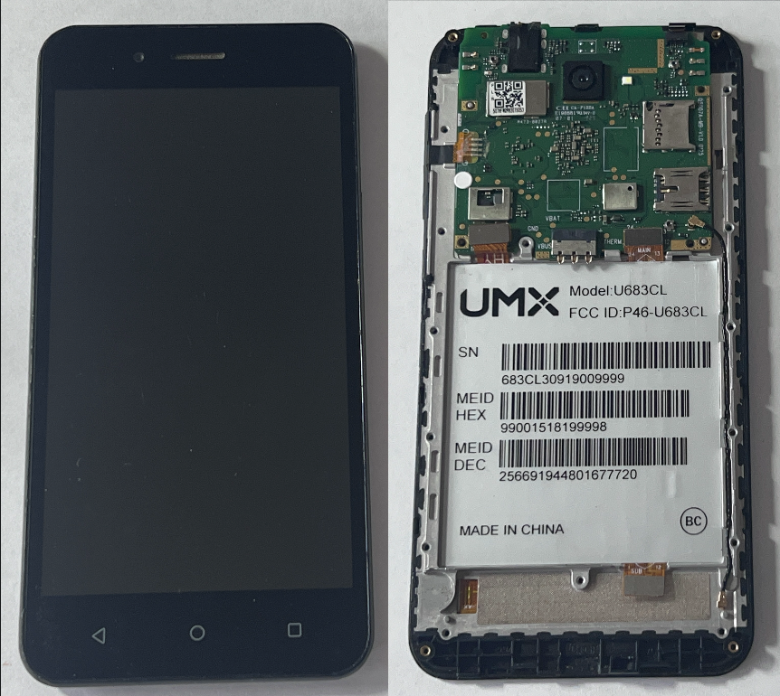 UMX U683CL LCD Digitizer + Frame Cell Phone Touch Screen Display OEM ...