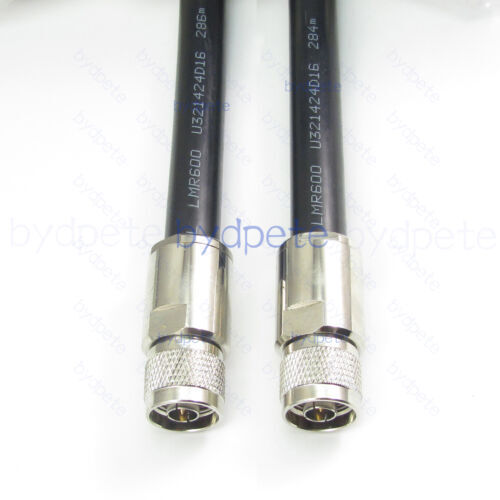 N male to N-type male plug LMR600 Coaxial Cable Coax RF 50ohm Low Loss ...