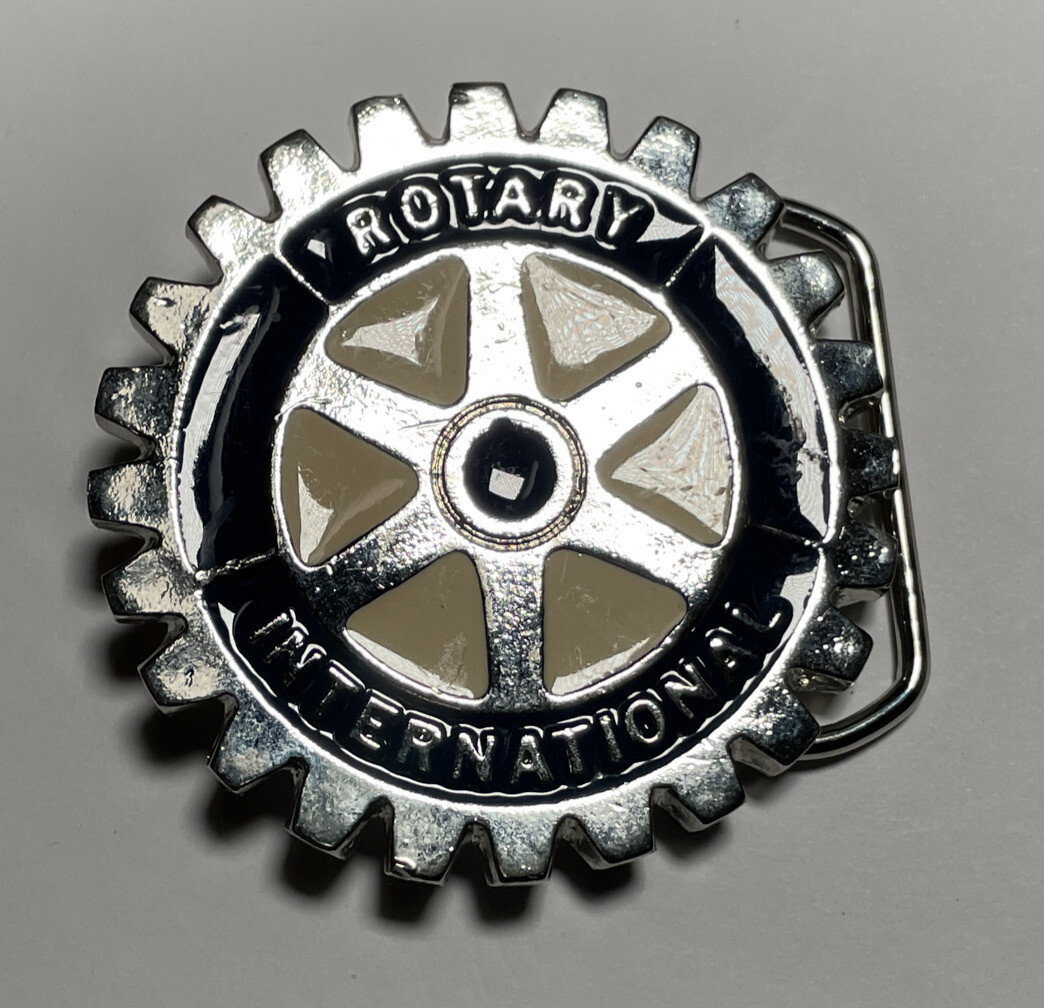 Vintage Rotary International Club Emblem Silver Ename… - Gem