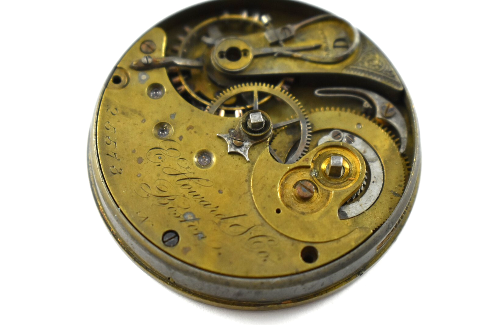 1871 E.Howard Series III N Size 15J KW/KS Pocket Watch Movement lot.fh ...