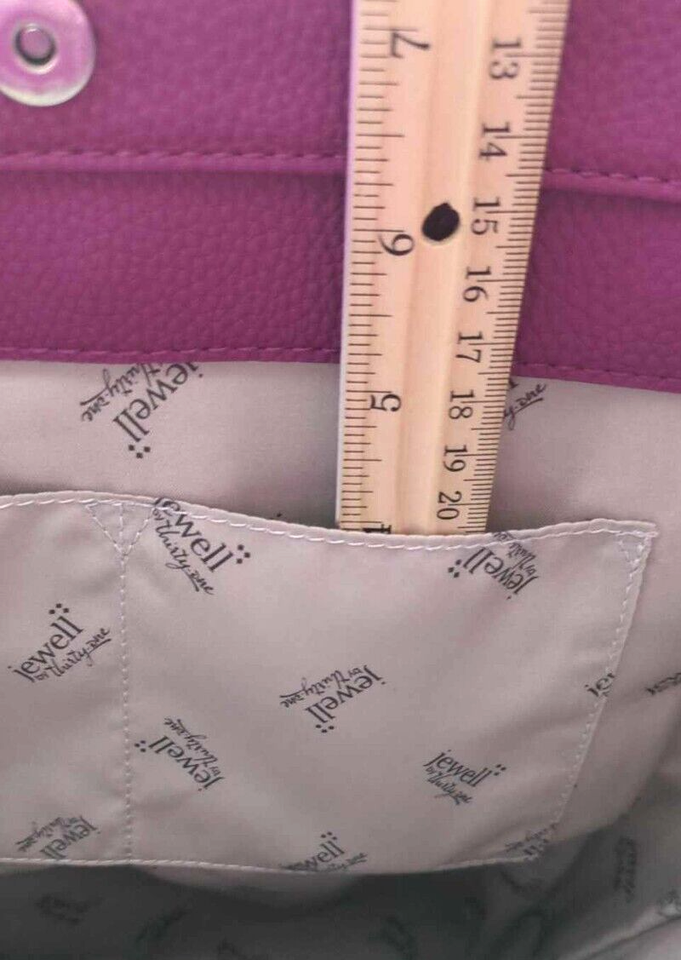 THIRTY-ONE JEWELL Daring Abbey Purple Fuchsia Pebble Shoulder Bag Tote ...