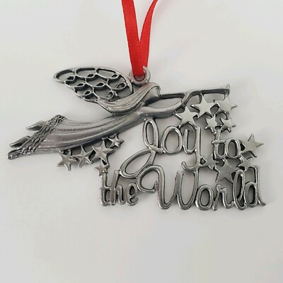 Camco Christmas Ornament, Angel Hearlding "Joy to the World" | eBay