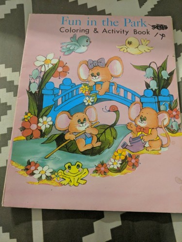Fun in the Park Coloring Book Landoll Inc Vintage 1989 | eBay