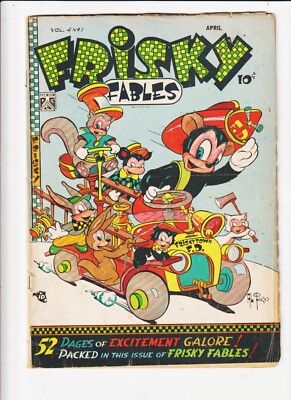 Frisky Fables #28/V4 #1 AL FAGO Golden Age FUNNY ANIMAL COMIC 1948 ...