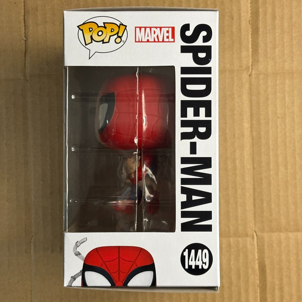 Funko Pop! Spider-Man w/ Sandwich The Dog #1449, Spidey EE Exclusive ...