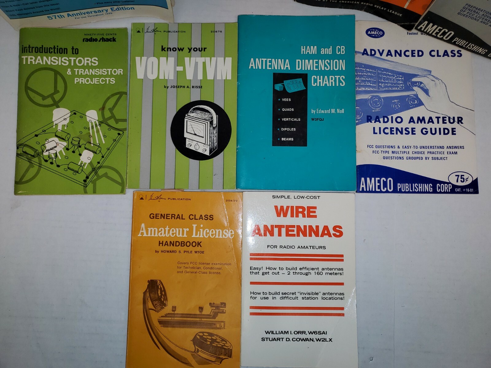 Lot of 10 Vintage HAM CB Amateur Radio Books 1960's-70's Many 1st & 2nd ...