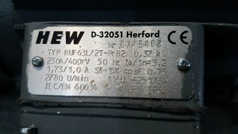 (N) HEW / Herford Motor Ref: D-32051 / (B760) | eBay