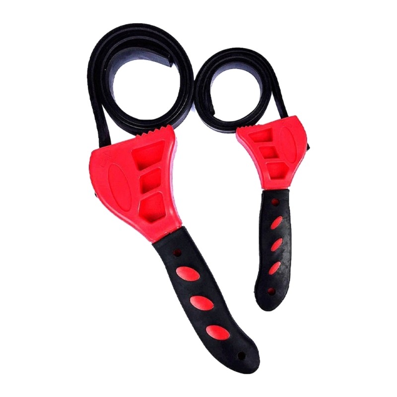 Adjustable Rubber Strap Wrench Set Strap Wrench Tool for Plumbing ...