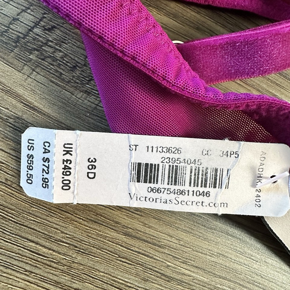 Victoria’s Secret Dream Angels Underwire Padded Push Up Bra Pink Lace ...