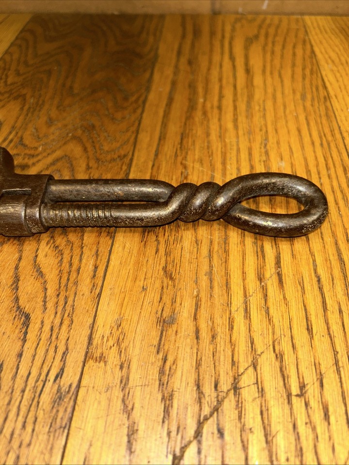 Antique Monkey Wrench Iron Twisted Handle Early Spanner Original 8 In | eBay