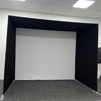 10FT Golf Simulator Enclosure Folding Golf Training Cage for Home ...