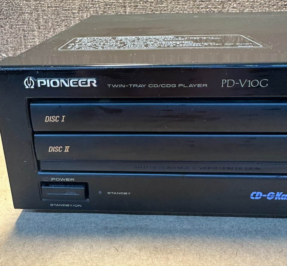 Pioneer PD-V10G Dual Twin-Tray CD CDG Karaoke player | eBay