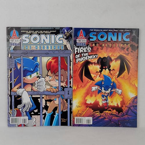 Sonic the Hedgehog #197 #198 Archie Comics Sega Lot of 2 Black Knight ...