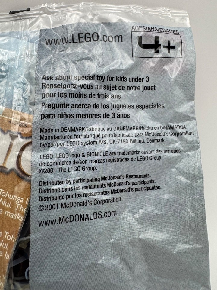 LEGO Bionicle 1393 Matoro number 6 McDonald's Happy Meal Promo Set 2001 ...