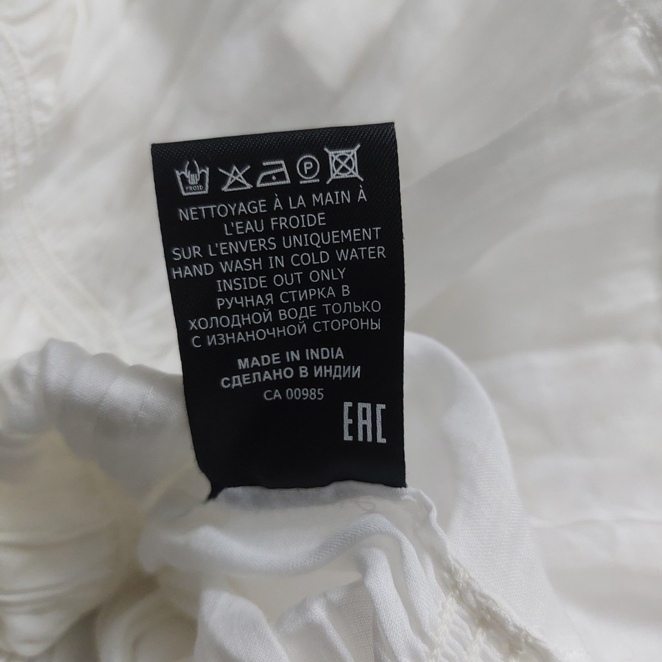 Isabel Marant Samantha Blouse Size UK 12 White Boho Romantic Parisian ...