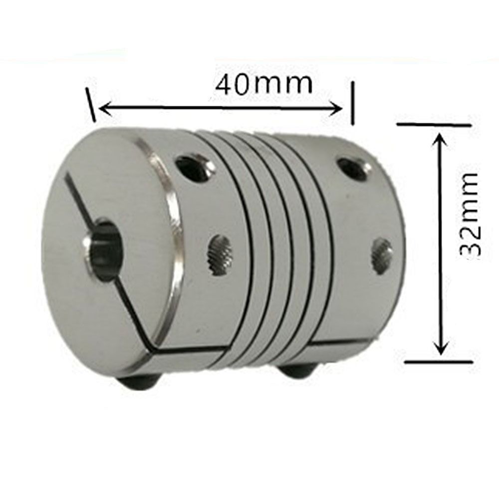 40mm Length Joint Connector Stepper Motor Coupler CNC Machine DIY ...