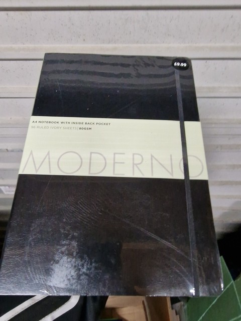 WHSmith Moderno Leather Effect A4 Notebook Soft Cover Case Bound 96 ...