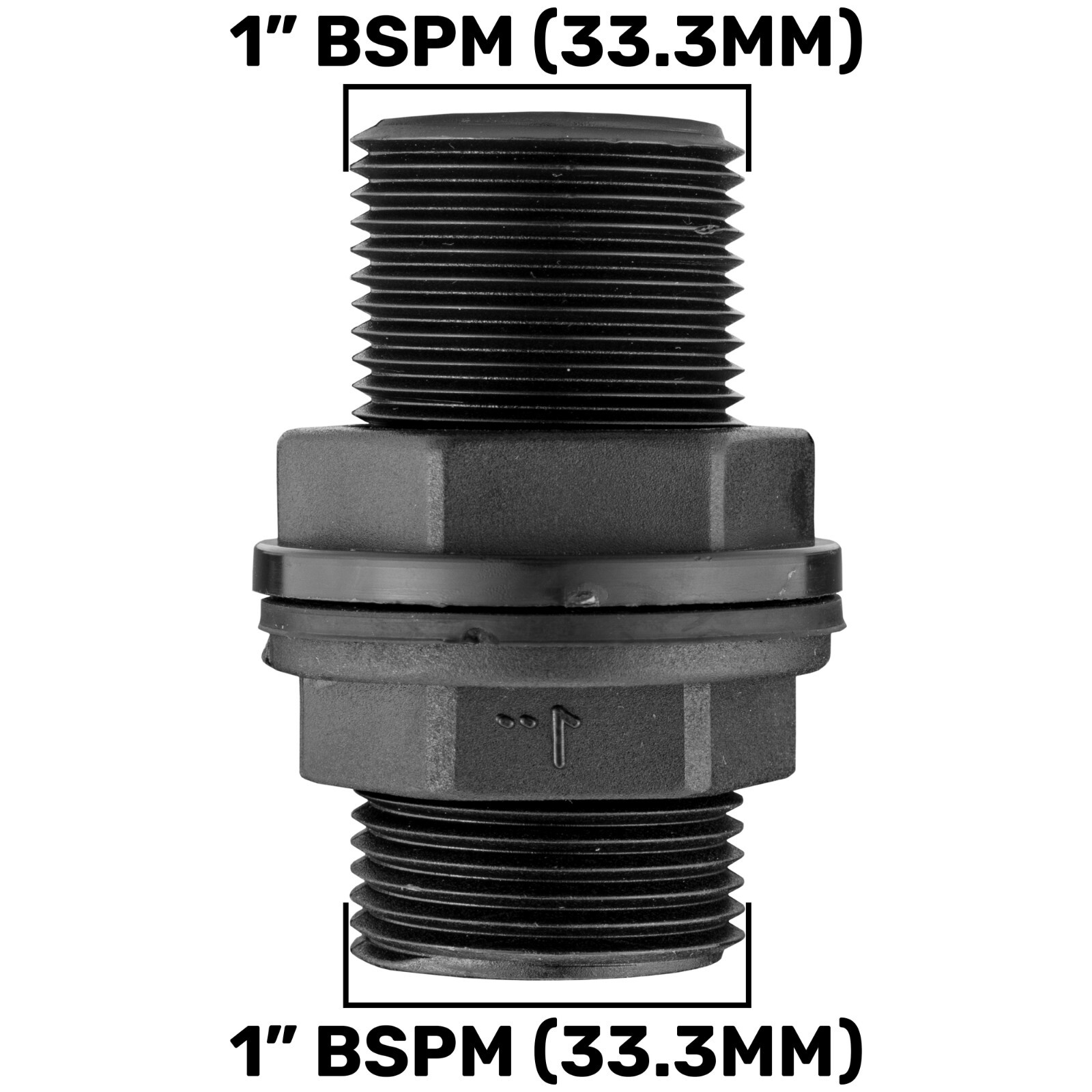 Water Butt Connector Adapter, 1/2" - 1" BSPM Thread, IBC Water Butt ...