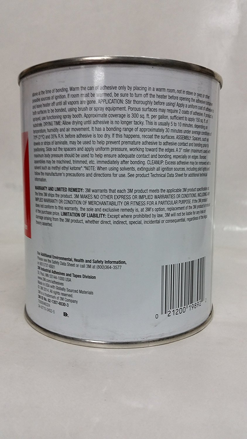 3M 1357 Neoprene High Performance Contact Adhesive 1357 Gray-Green, 1 ...
