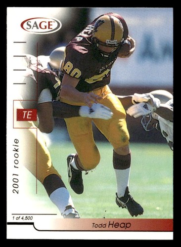 Todd Heap 2001 SAGE Card #21 Arizona State Sun Devils | eBay