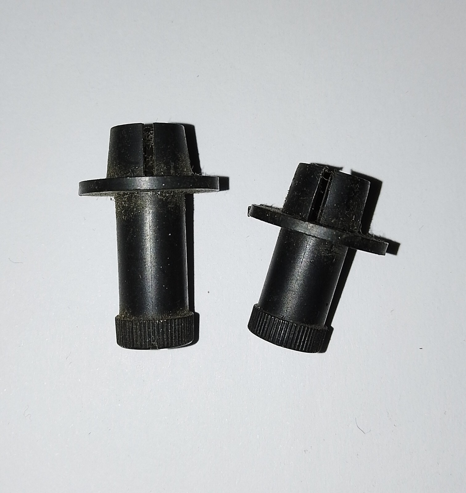 8 x Vintage Grey HiFi / TV Knobs Dials Potentiometers 1970 1980 for 6mm ...
