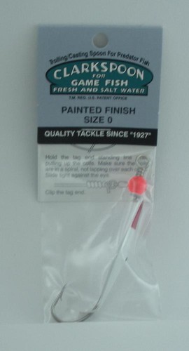 Clarkspoon 0RBMS-RW Taille 3/0 Tête Peinte Rouge Corps Blanc 2,5 Po | eBay