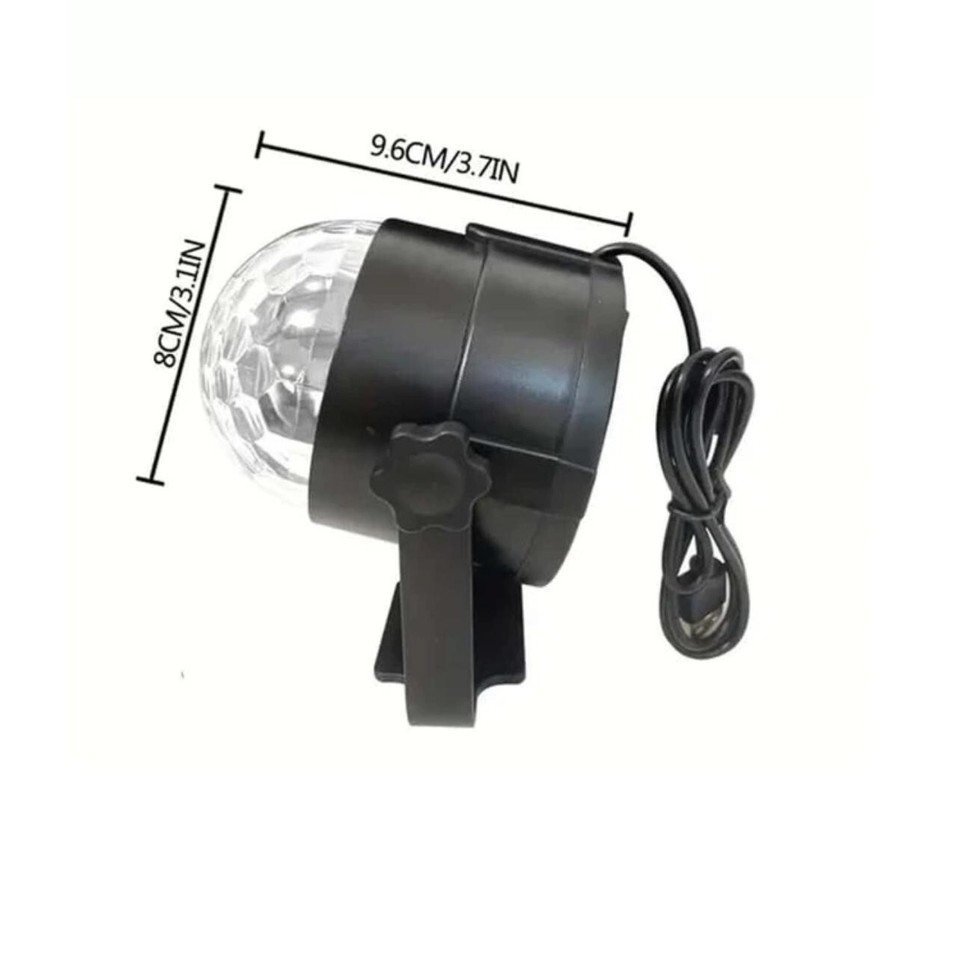 LED Stage Light Magic Ball Crystal RGB Rotating DJ Decor Disco Club ...