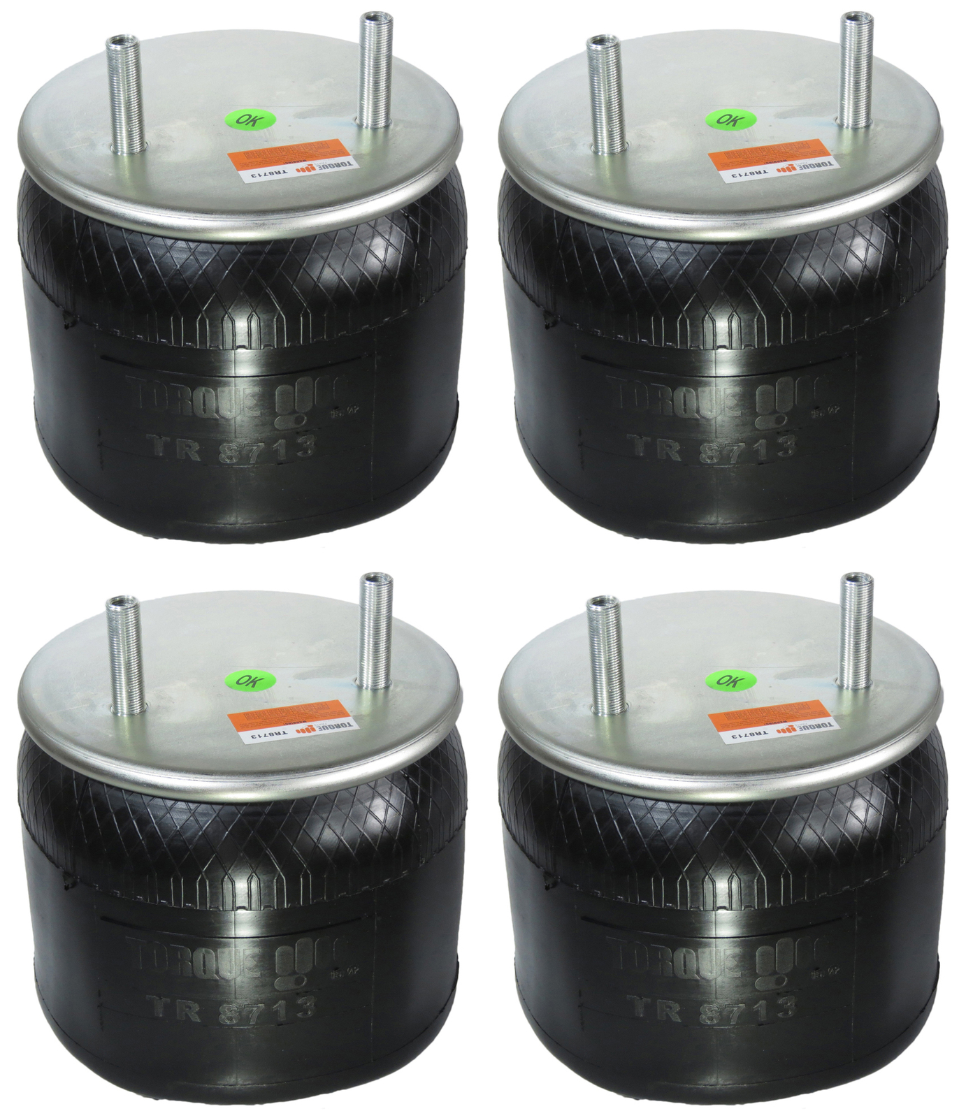 4x Trailer Air Spring Bags Replace W01-358-8713 1R13-176 Hendrickson S ...