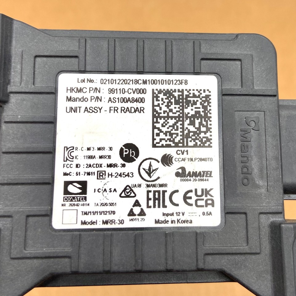 OEM 22-23 Kia EV6 Cruise Control Distance Sensor Assembly Radar 99110-CV000 | eBay