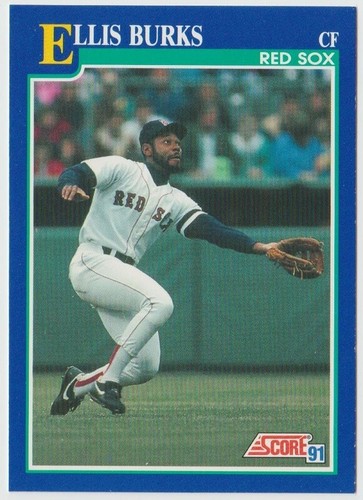 1991 Score Baseball #8 Ellis Burks - Boston Red Sox | eBay