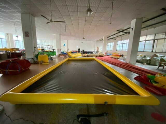 Heavy Duty 20x10ft Car Wash Mats Water Containment Mat With Air Pump | eBay