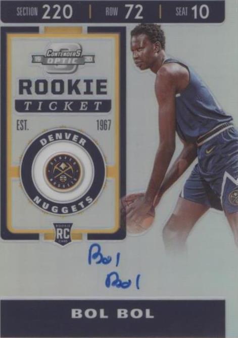 2019-20 Panini Contenders Optic - Rookie Ticket Bol Bol #118 (AU, RC ...