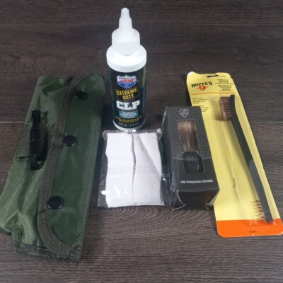 Military Style Rifle Cleaning Kit - Army OD Green - CLP 4 Oz. - Brushes ...