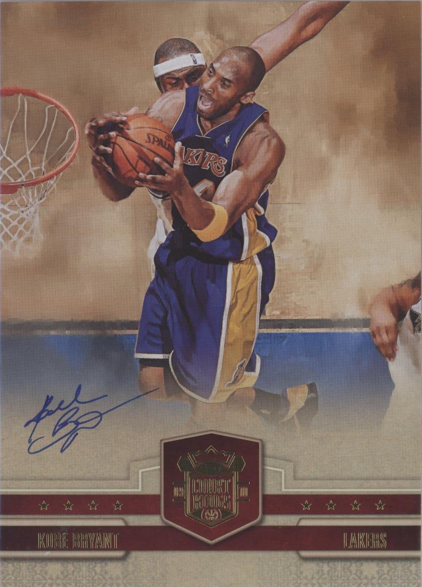 2009-10 Panini Court Kings - 5 x 7 Box Topper Autographs #50 Kobe ...