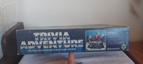 TRIVIA ADVENTURE VTG PRESSMAN QUIZ BOARD GAME 1983 COMPLETE SET!! GREAT ...